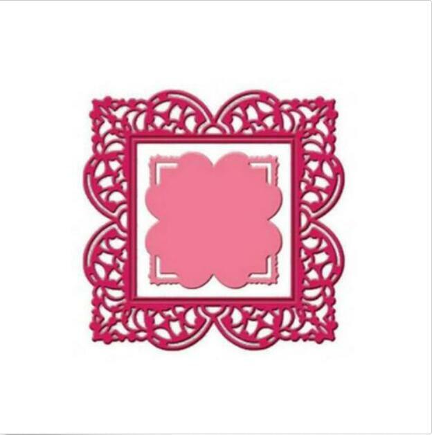 Square Frame Metal Cutting Dies DIY Scrapbook Template Photo Album ...