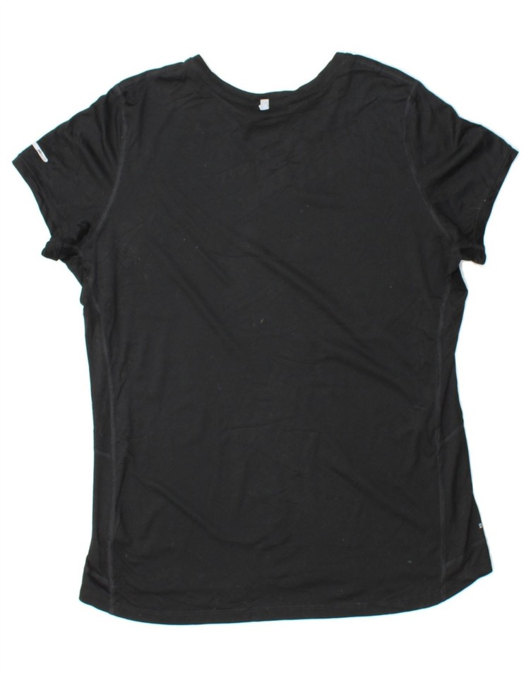 NIKE Womens Dri Fit T-Shirt Top UK 18 XL Black Polyester CI02 | eBay