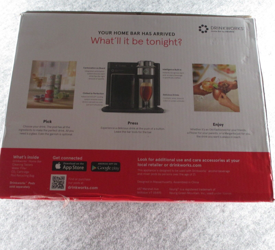 KEURIG Drinkworks Home Bar Pod-Based Drink Making Machine (plz read ...