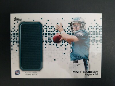 Matt Barkley Philadelphia Eagles 2013 Topps Game Worn Relic Football ...