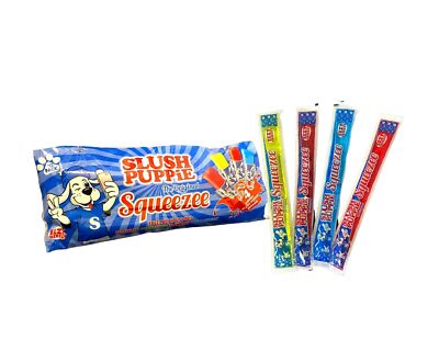 Slush Puppie The Original Squeezee Freeze Pops Ice Lolly Poles - Red ...
