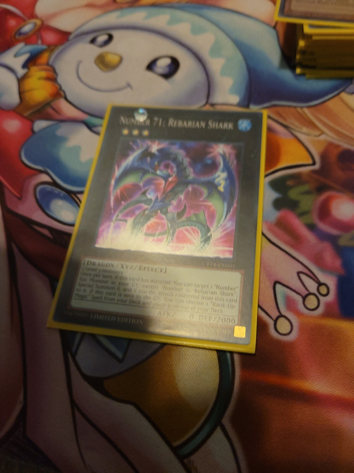 Yu-Gi-Oh! TCG Number 71: Rebarian Shark 2017 Mega-Tins Promos CT14-EN005 Limited Super Rare for ...