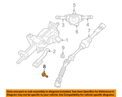 CHRYSLER OEM 98-17 Commander-Intermed Shaft Bolt 6504926AA | eBay