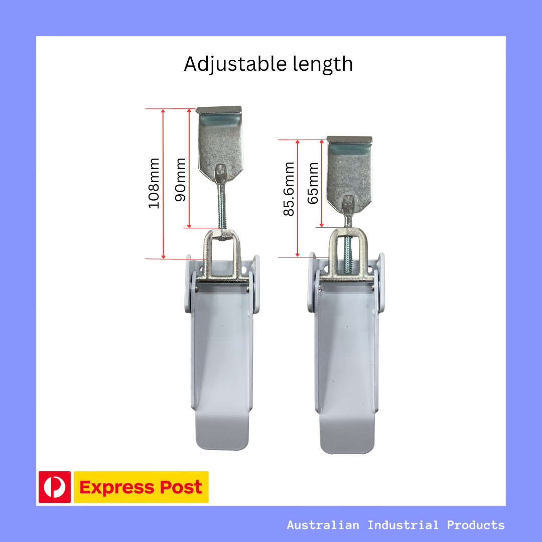 Improved design 4x BOLEC White Roof Clamp Pop Top Caravan Toggle Jayco ...