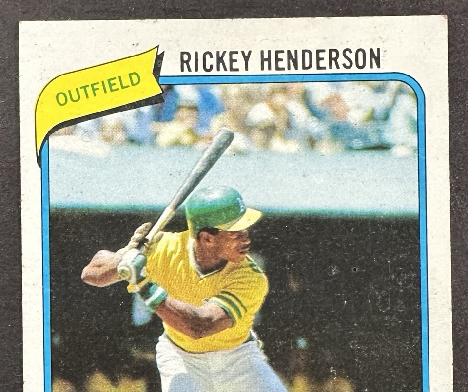 1980 Topps Rickey Henderson #482 Rookie Card VG - Ex Centered RC ...
