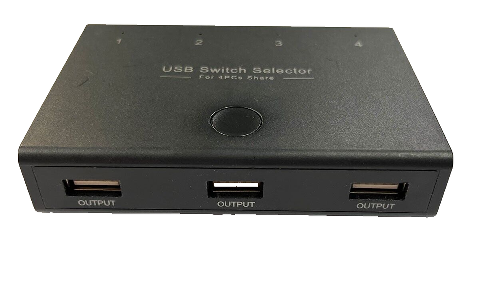 USB Switch Selector for Sharing up to 4 PCs | eBay