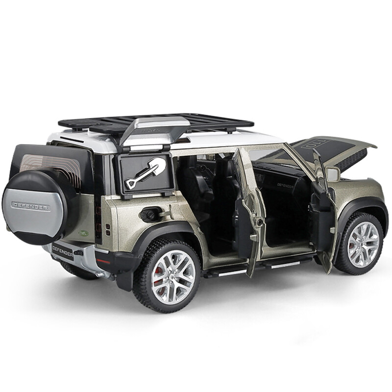 1:18 Land Rover Defender 110 Diecast Model Car Toy Collectible Sound ...