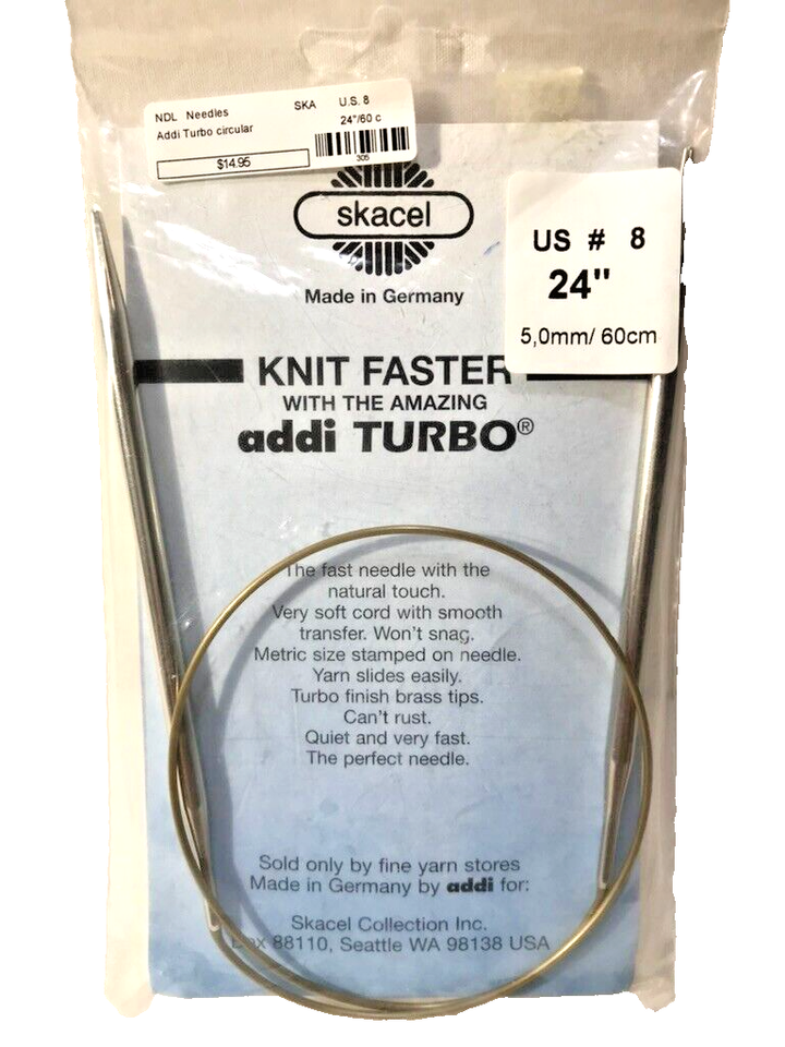 Skacel Addi Turbo Knitting Needles Set Of Five. | eBay