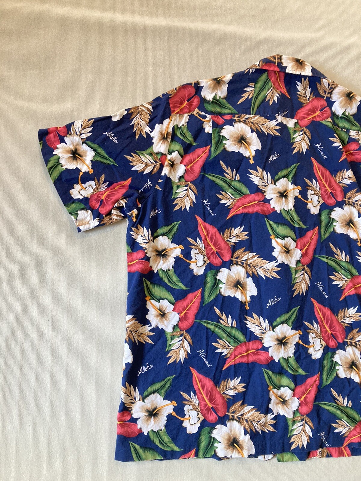 Vintage RJC Hawaiian Shirt Hibiscus Floral Men Size X… - Gem