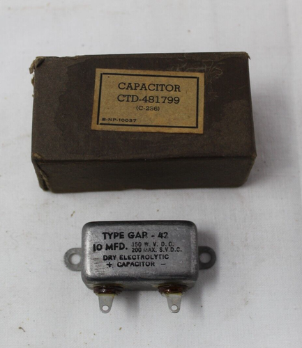 Antique GAR-42 10 MFD Dry Electrolytic Capacitor | eBay