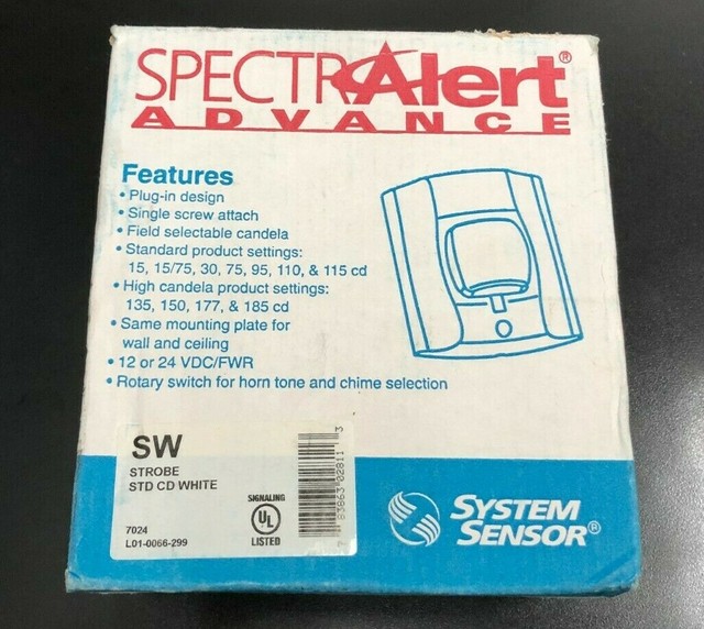 System Sensor Sw Spectralert Advance Fire Alarm Strobe White For Sale