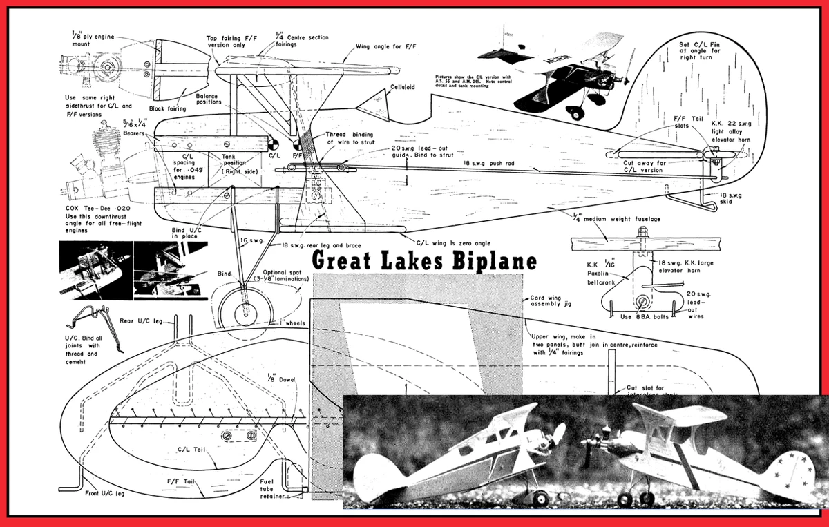 Great Lakes Biplane Plans