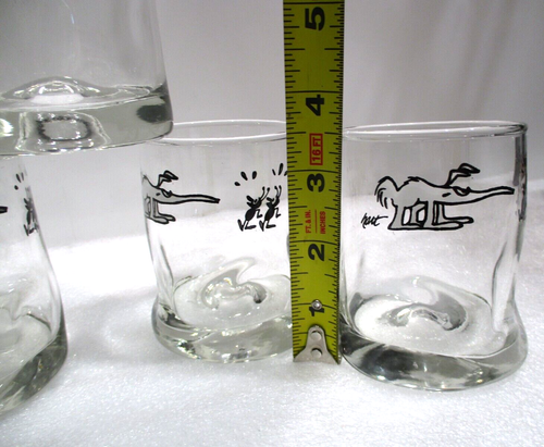 FOUR Johnny Hart B C Ice Age Anteater Zot Cartoon Character Glasses | eBay