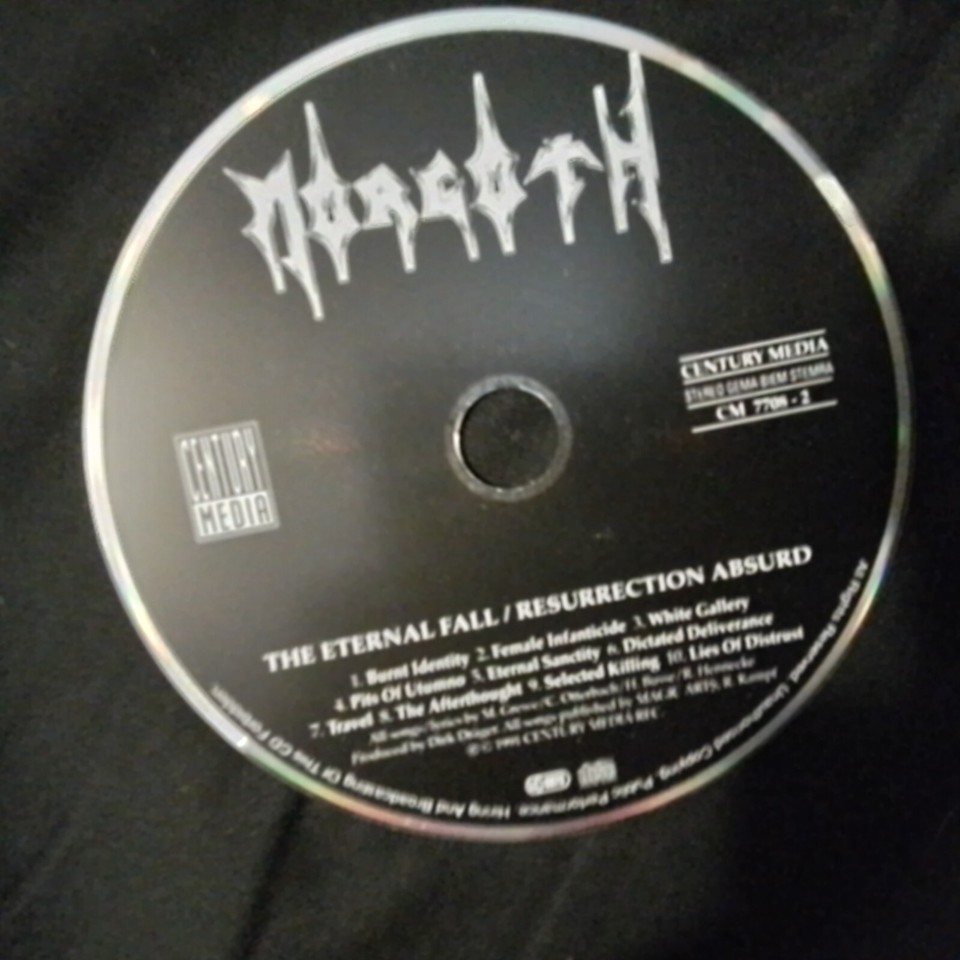 MORGOTH THE ETERNAL FALL RESURRECTION ABSURD 1991 CENTURY MEDIA CD RARE ...