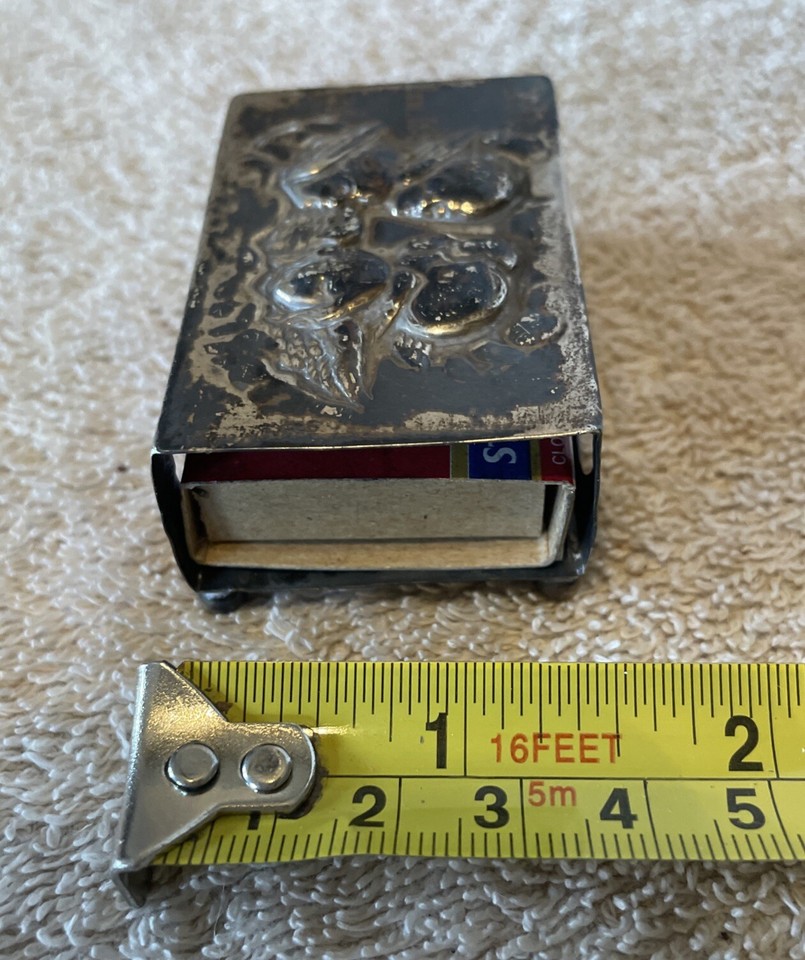 Vintage Solid Silver Repousse Cherubs Matchbox Holder Hallmarked ...