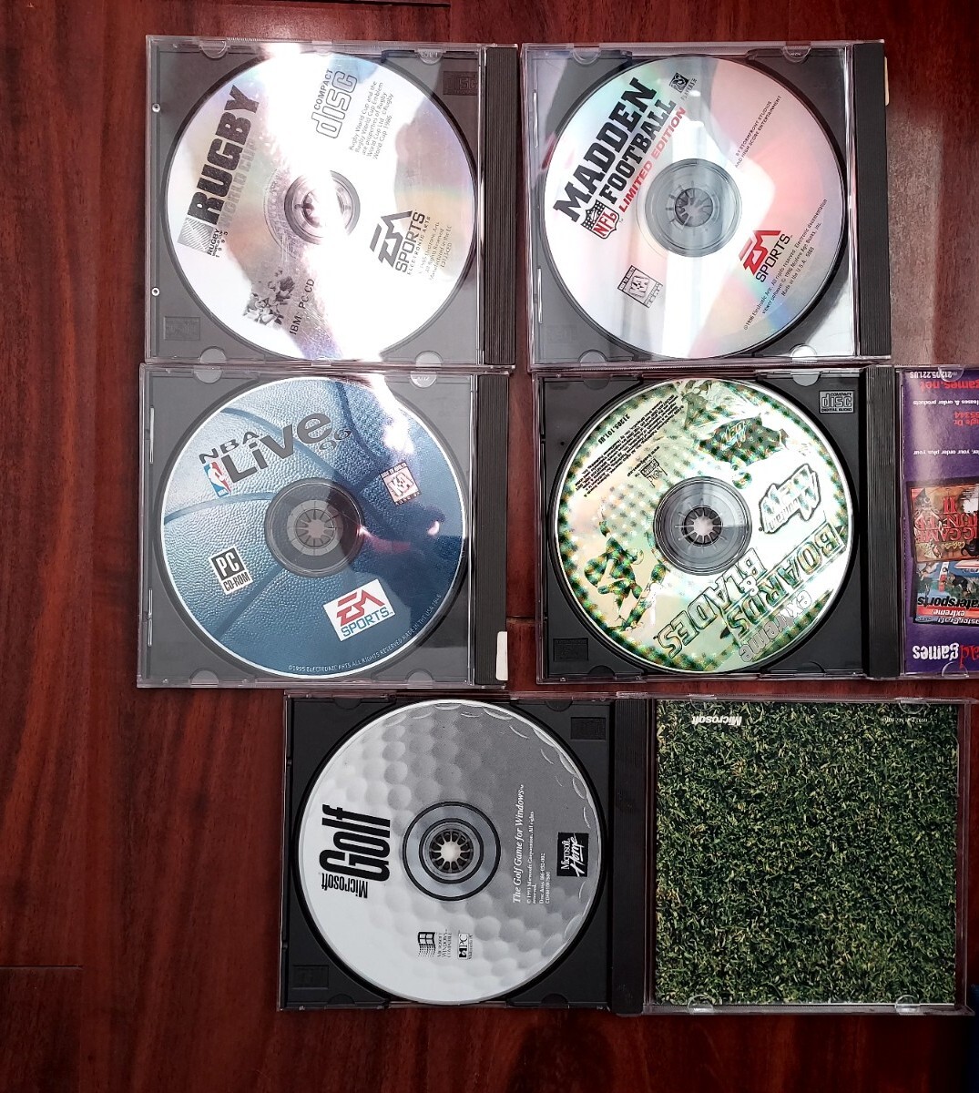 Lot of 5 PC CD-ROM Computer Games 90's Sports - NBA LIVE 96 | eBay