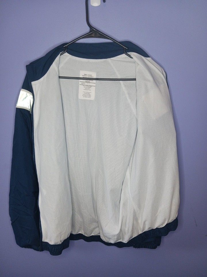 US Air Force Full Zip Military Reflective Jacket Blue Adult Size Small ...