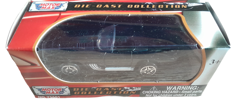 MotorMax Chevrolet Mako Shark Dark Blue 1:64 Scale 3 Inch Diecast Model ...
