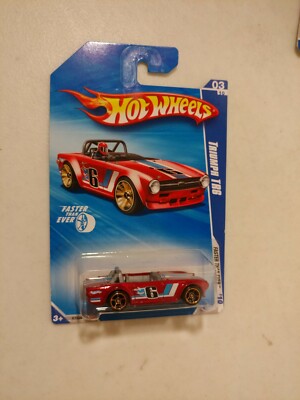 Hot Wheels Red Triumph TR6 2010 Faster Than Ever R7556 129/214 03/10 NEW IN BOX 27084797558| eBay