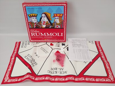 Rummoli Card Family Party Board Game Plastic Mat Chips | eBay