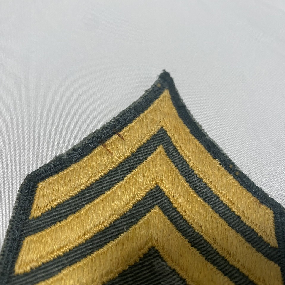 Vintage WW2 US Army Staff Sergeant Chevron Rank Stripe Patch Lot Of 3 ...