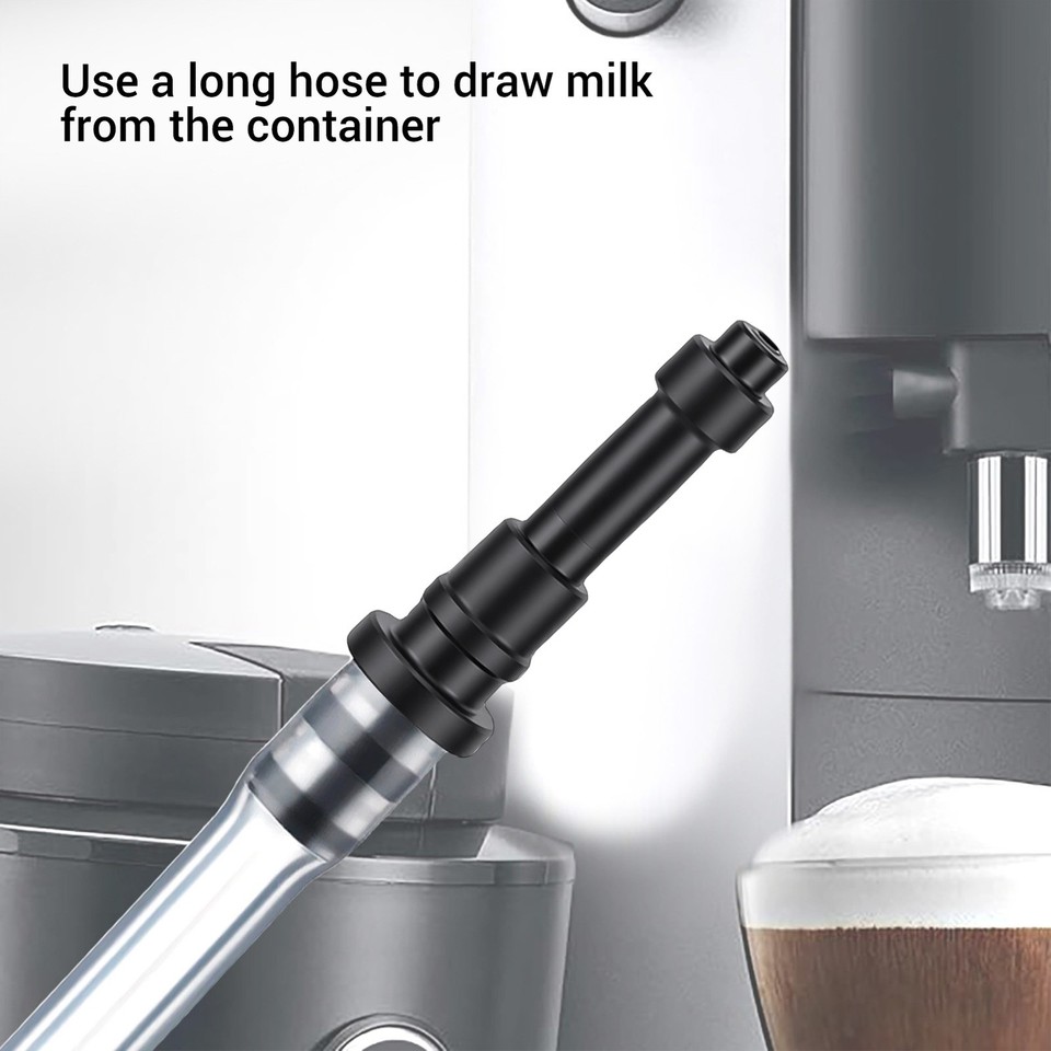 Black 6PCS Milk Tube Connectors Intake Milk From Container PC Plastic ...