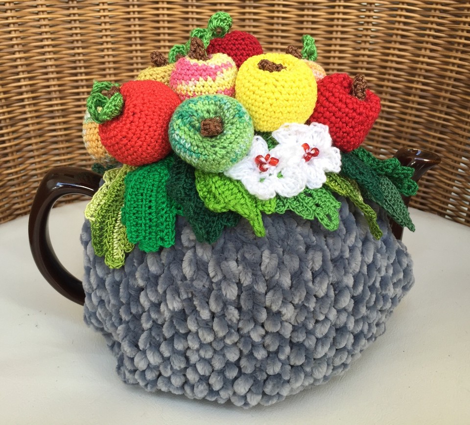 NEW Handmade Tea Cozy Apple Paradise For Up To 6 Cups From Ukrainian ...
