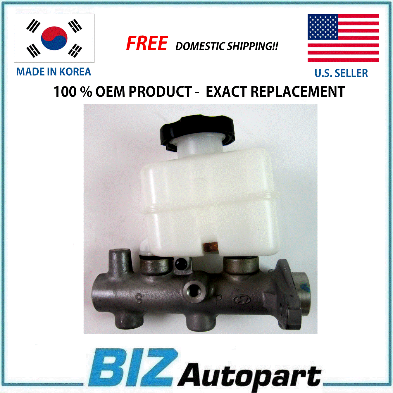 OEM BRAKE MASTER CYLINDER for 2000-2005 HYUNDAI ACCENT ABS ONLY OE ...