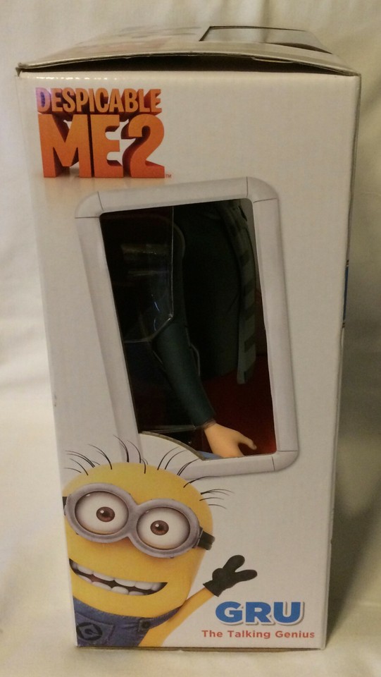 🎁 Despicable Me 2 Gru 🆕 The Talking Genius Action Figure 11” 🆕 Minion ...