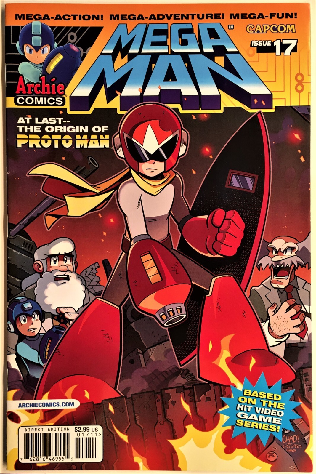 MEGA MAN COMIC BOOK #17 November 2012 PROTO TYPE Part 1 Bagged ...