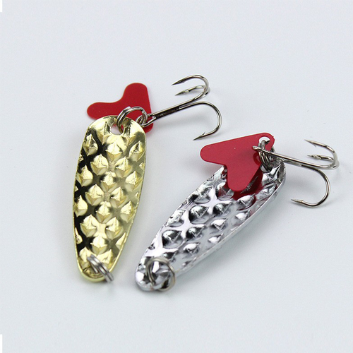 10PCS Gold Silver Metal Jig Spoon Fishing Lure Freshwater | eBay