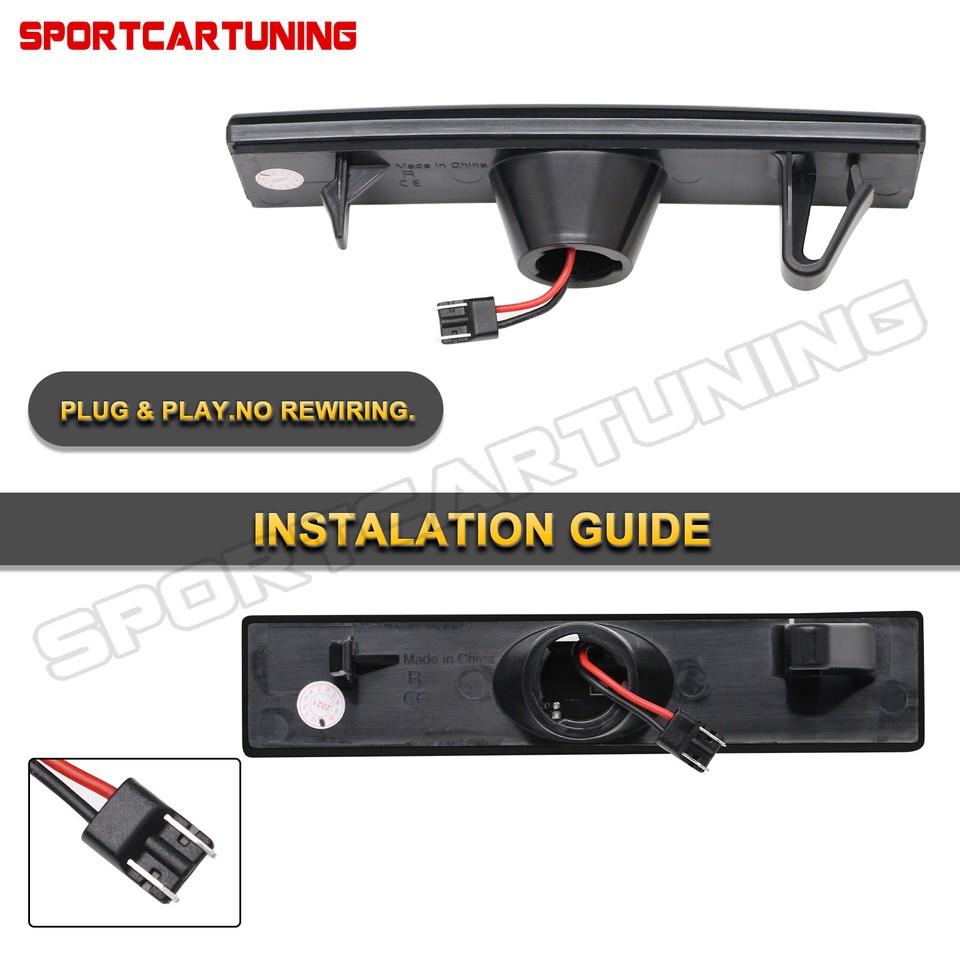 For 1986-1992 Toyota Supra Mk.3 Smoked LED Front Rear Bumper Side ...