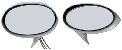 OER Primered Outer Door Bullet Mirror Set For 1970 Cuda Barracuda and ...