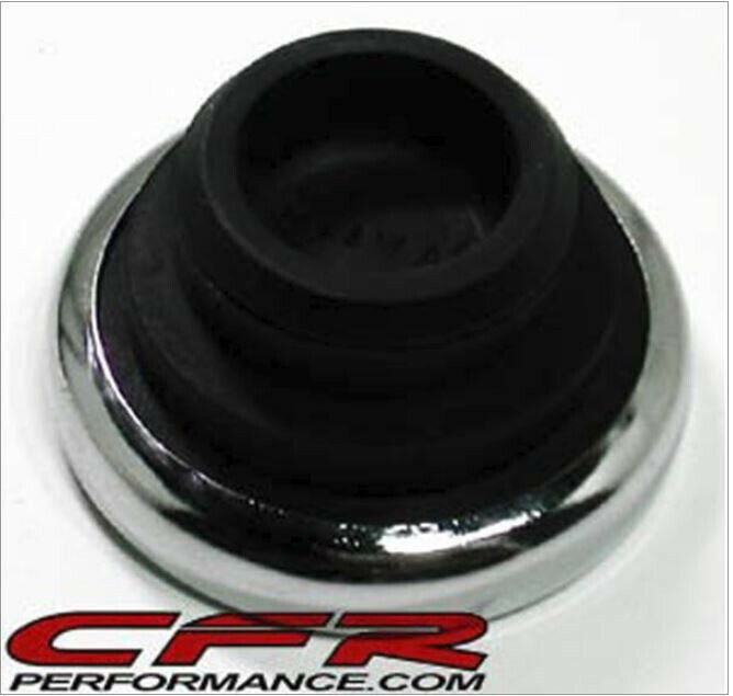 SMOOTH CHROME TOP RUBBER BASE PUSH IN VALVE COVER OIL CAP PLUG FOR 1.25 ...
