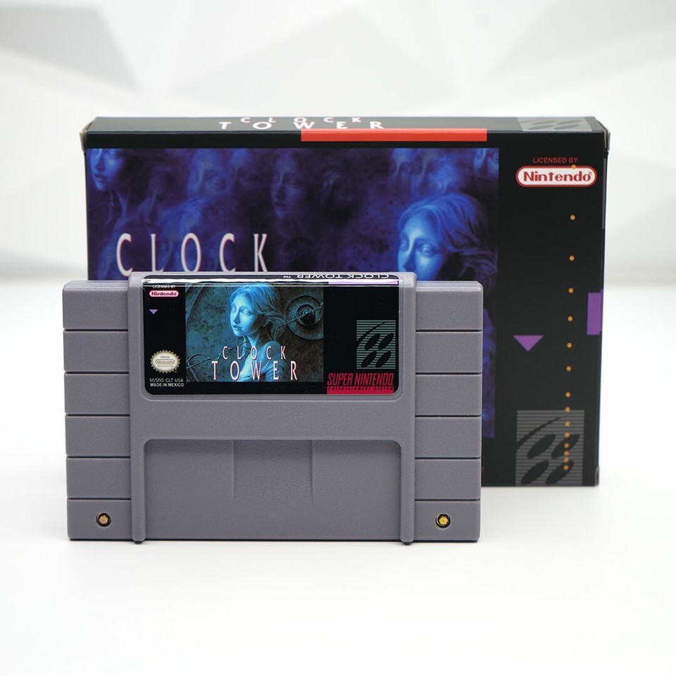 Clock Tower SNES Super Nintendo English Translation Rare Video Game NIB ...
