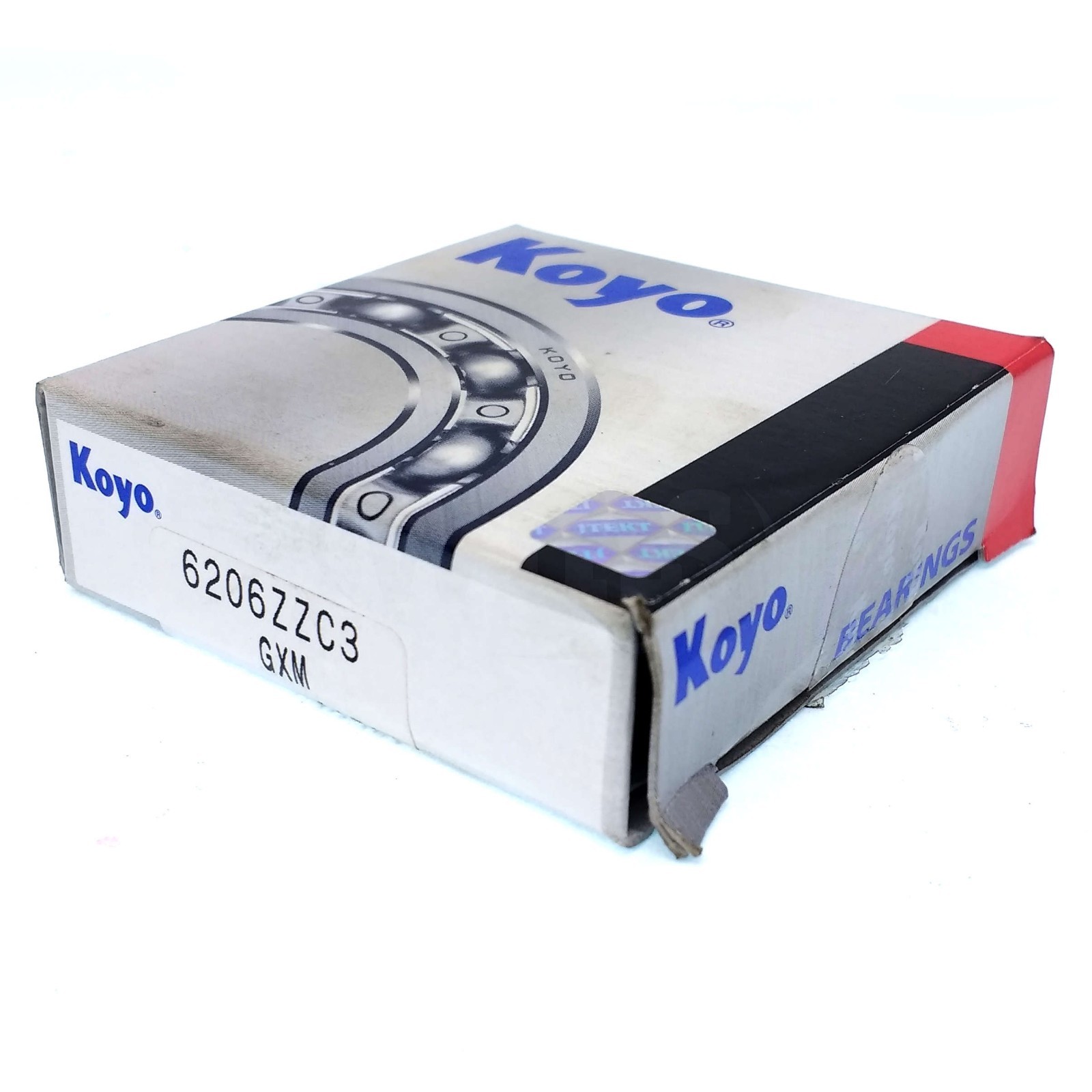 Koyo 6206ZZC3 Single Row Ball Bearing, Double Shielded, 30mm x 62mm x ...