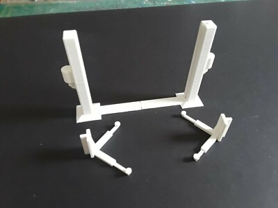 1:24 1:25 Scale 2 Post White Model Car Lift for Garage Diorama 1/24 & 1 ...