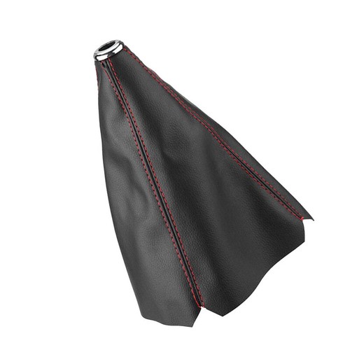 Car Gear Stick Shift Knob Lever Dust Cover Black PU Leather Universal ...