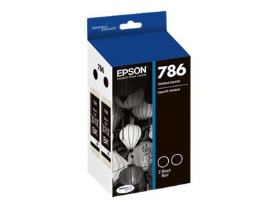 Epson DURABrite Ultra 786 Ink Cartridge Black T786120D2 for sale online ...