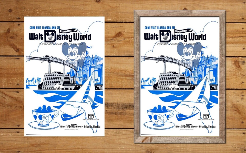 FLORIDA WALT DISNEY WORLD ADVERTISING - POSTER - BUY ANY 2 GET ANY 1 ...