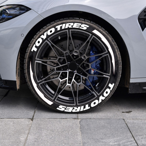 Permanent Tire Lettering Sticker TOYO TIRES 1.20'' 15''-24'' For 4 ...