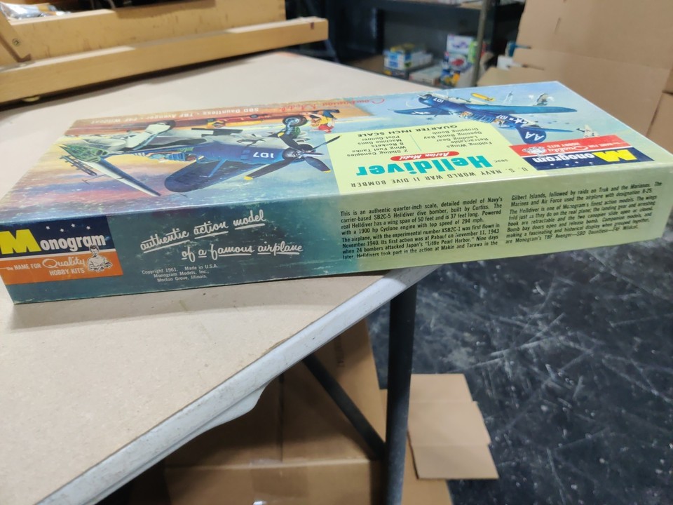 Monogram 1/4 Inch Scale Sb2c HELLDIVER WWII Dive Bomber Kit PA69-149 | eBay