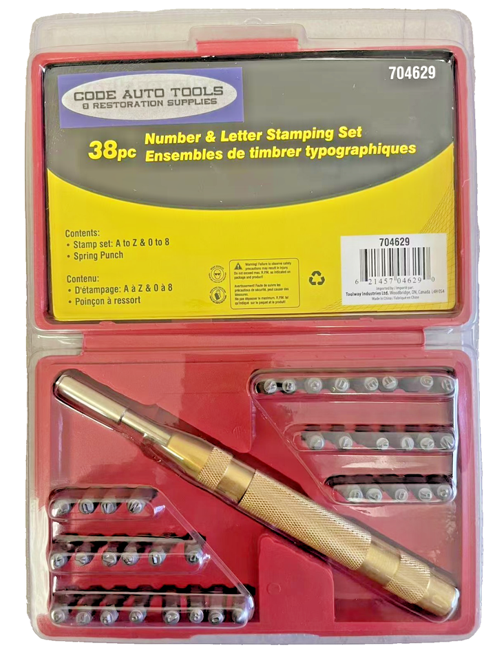 38Pc Number and Letter Stamping Set | eBay