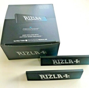 Rizla Precision Black Ultra Thin New Kingsize Slim Rolling Paper Eco ...