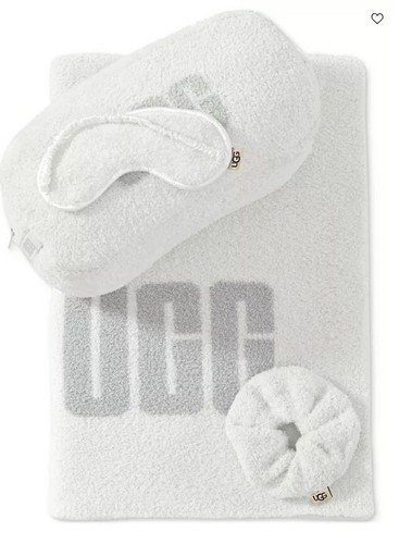 NEW UGG Diva Travel Set Cozy & Portable Blanket, Eye Mask, Scrunchie ...