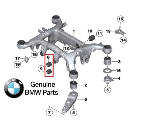 For BMW F01 F02 F07 F10 F12 Pair Set of Rear Left+Right Forward ...