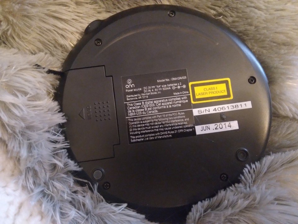 ONN Compact Disc Digital Audio Black Portable Player (tested) | eBay