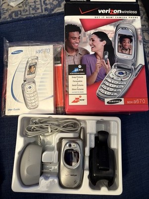 Samsung SCH-A670 Flip Phone – Verizon – Retro 2000s Camera Phone w ...