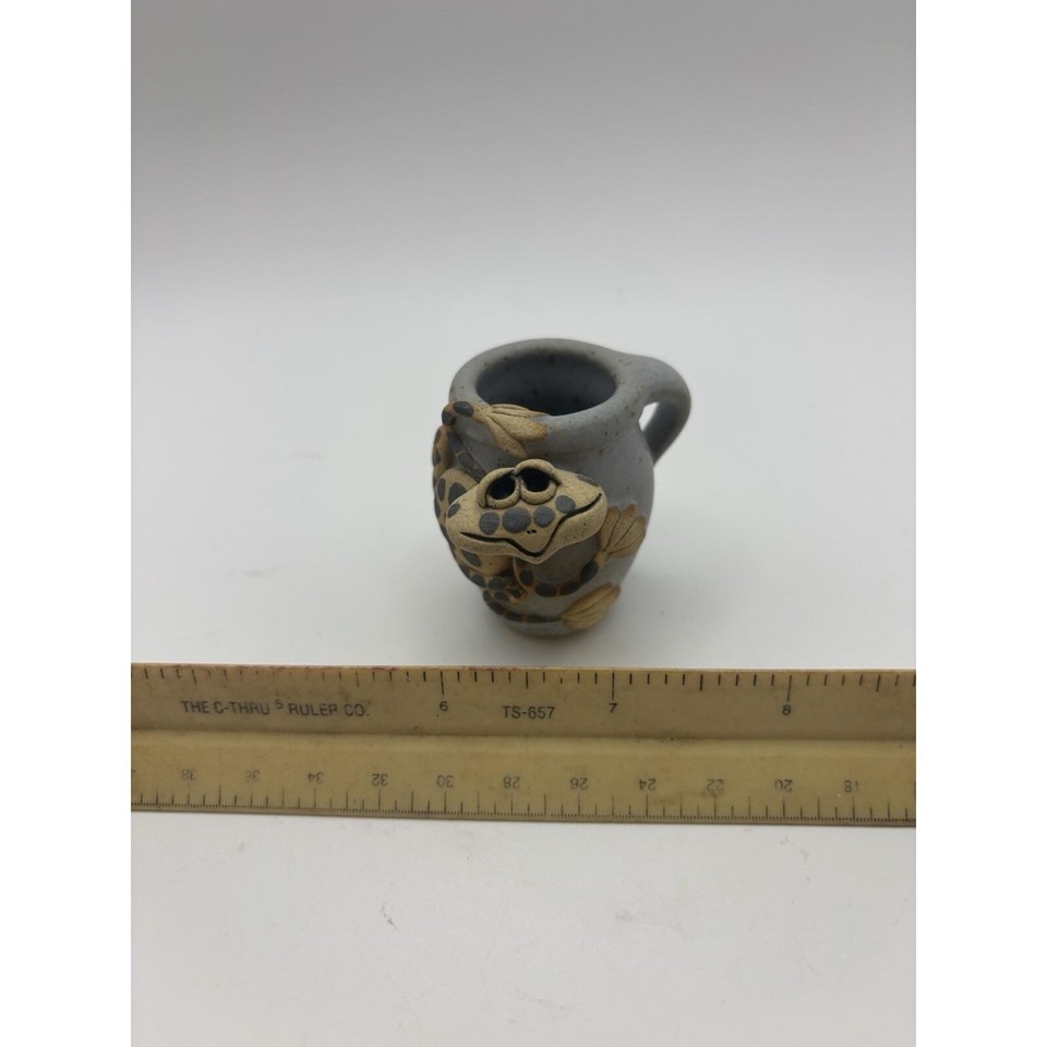 Vintage Ray & Tami Bier Pottery Charlevoix MI Folk Art Frog on ...