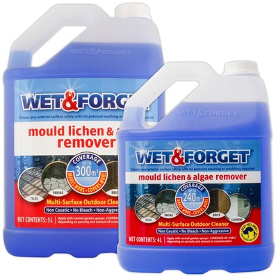 Wet & Forget, Mould, Lichen & Algae Remover Multi Surface Outdoor ...